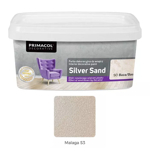 Primacol SILVER SAND Malaga S3, farba dekoracyjna, 1 l – Internetowy ...
